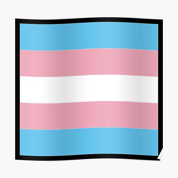 "Trans Flag" Poster by COYN | Redbubble