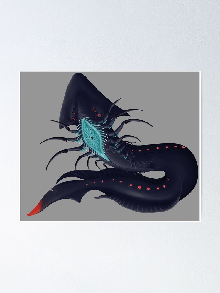 "Subnautica Shadow Leviathan Fanart" Poster by CornucopiaArtz | Redbubble