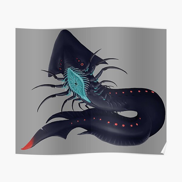"Subnautica Shadow Leviathan Fanart" Poster by CornucopiaArtz | Redbubble