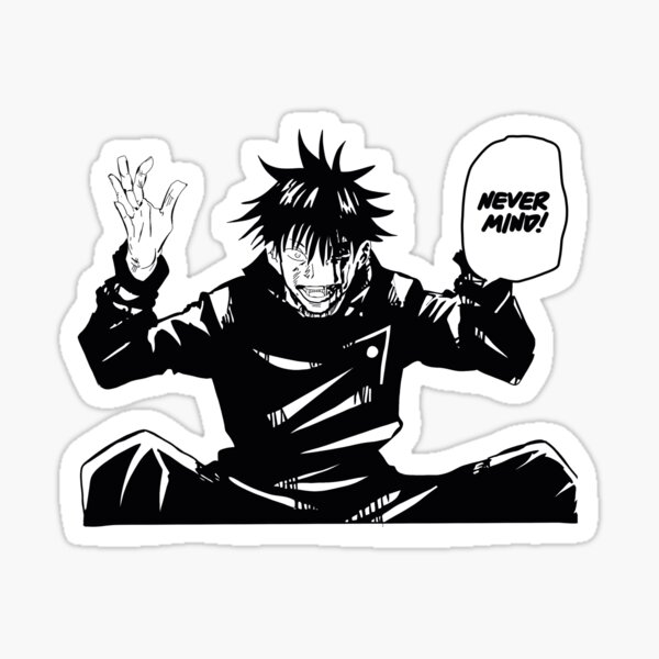 "Megumi - Never Mind " Sticker for Sale by Phleawolf1 | Redbubble