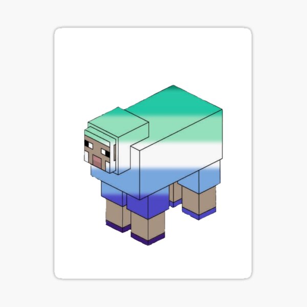 "MLM Flag Minecraft Sheep" Sticker for Sale by P1XELPROS | Redbubble