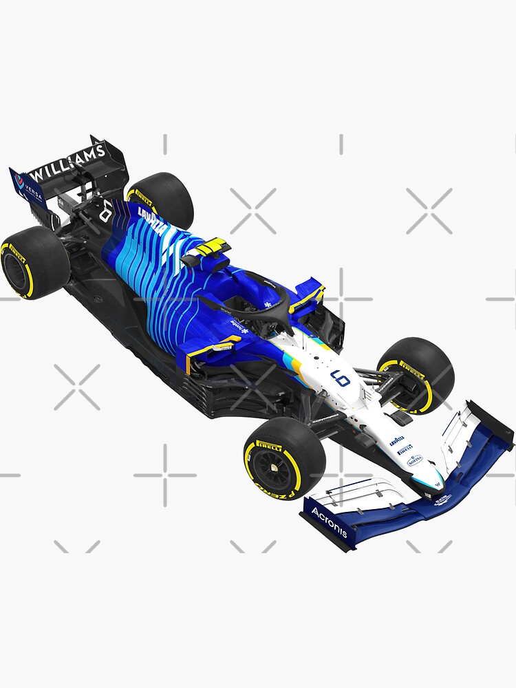 "Nicholas Latifi F1 2021 Williams Car Design" Sticker for Sale by ...