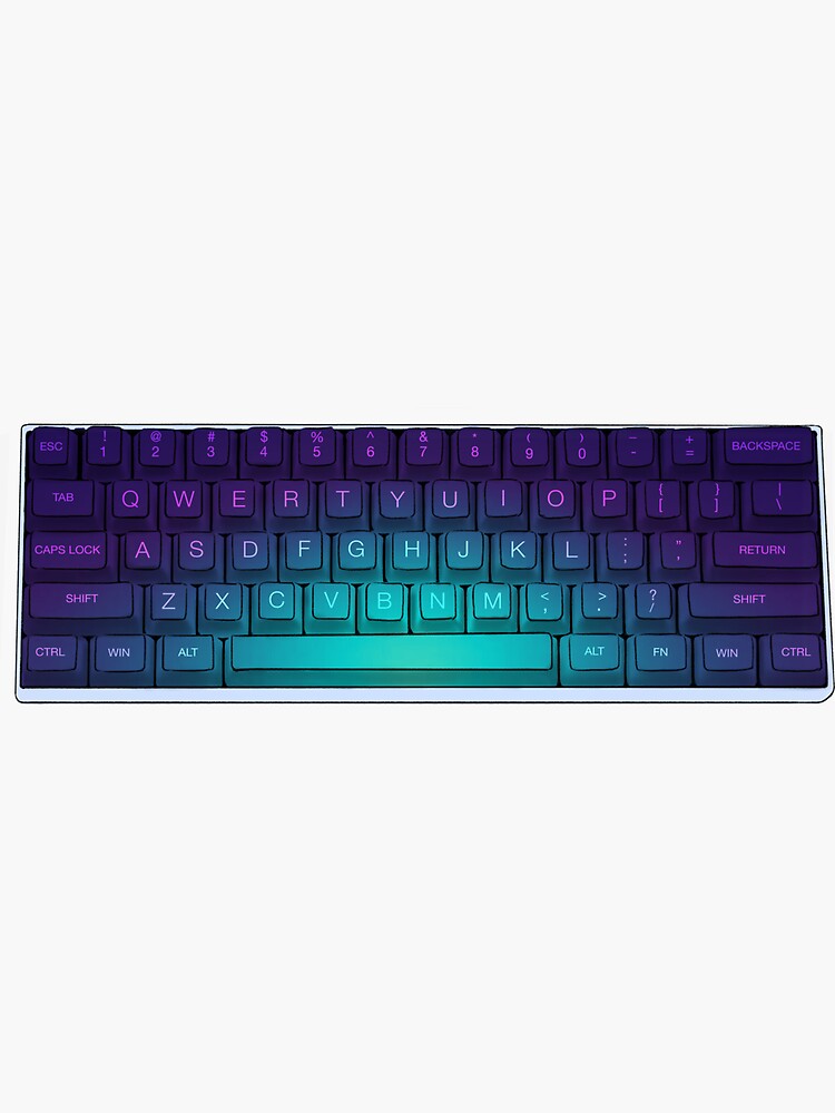 "Mechanical Keyboard - 60 Breeze" Sticker for Sale by chanskee | Redbubble