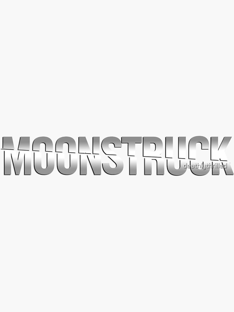 "Moonstruck Slice" Sticker for Sale by deathlythrilled | Redbubble