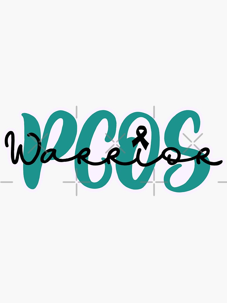 "PCOS Warrior " Sticker by GamingWifeWorks | Redbubble