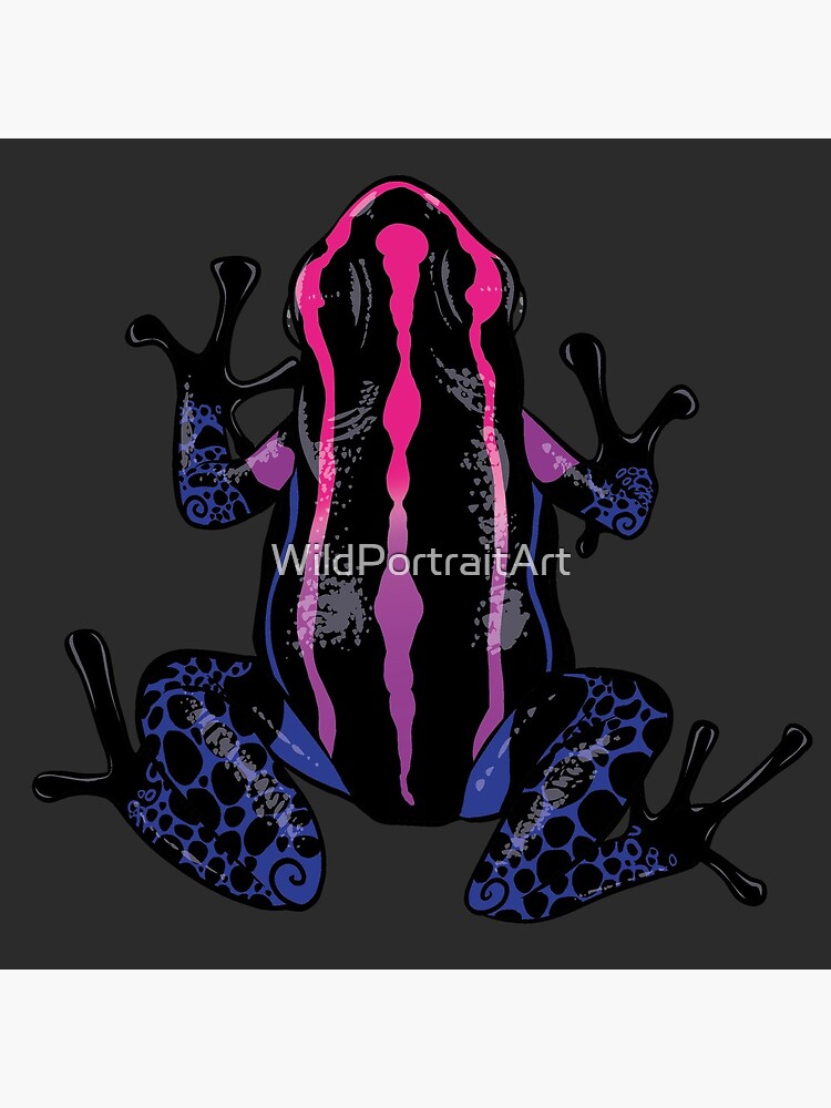 "Bisexual Pride Dart Frog - Subtle GSD / LGBTQIA+ pride flag frogs ...