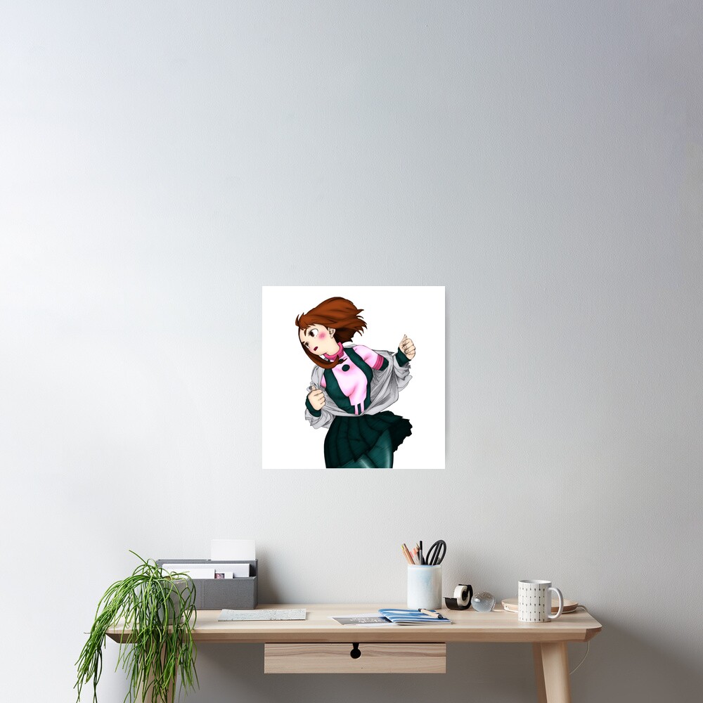"Coloured Ochako Uraraka Manga Panel" Poster by AlexsArtSpace | Redbubble