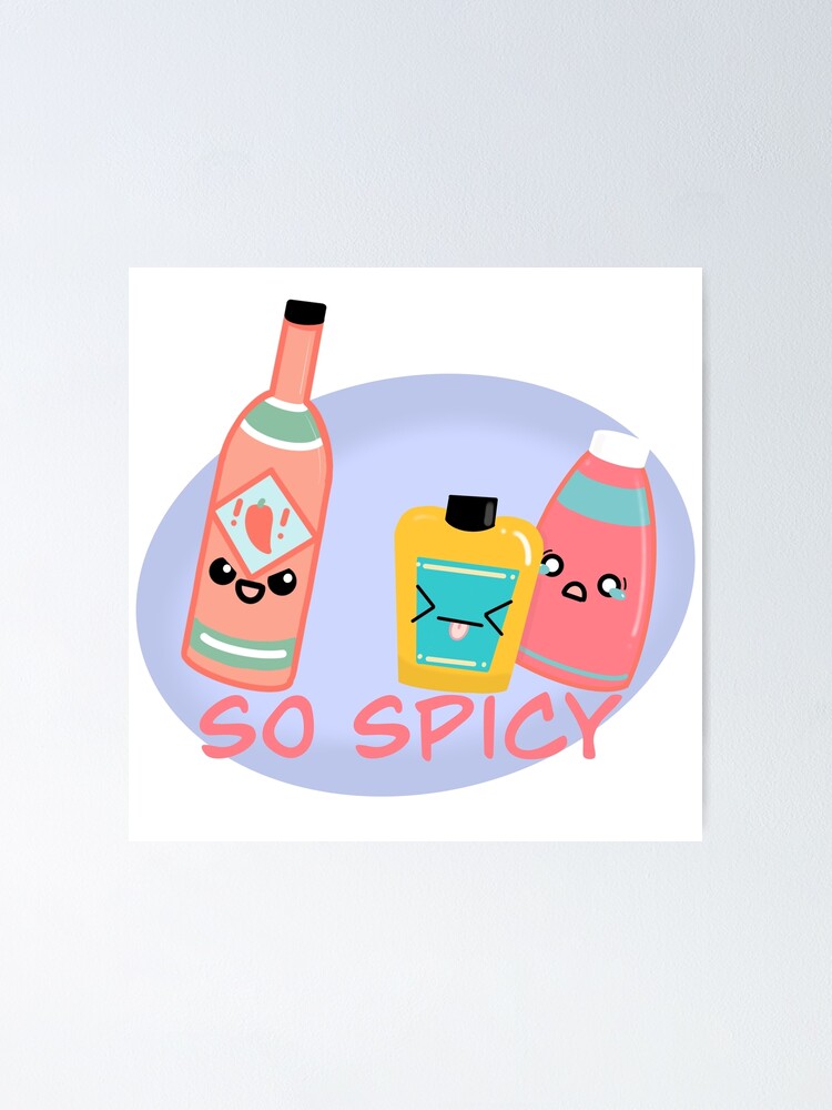 "Cute Condiments | Mean Hot Sauce, Mustard and Sweet Ketchup | So Spicy ...