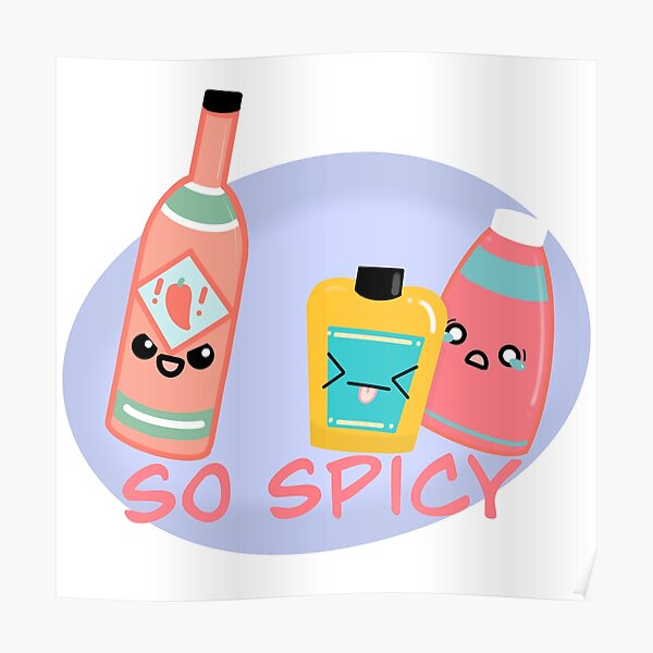 "Cute Condiments | Mean Hot Sauce, Mustard and Sweet Ketchup | So Spicy ...