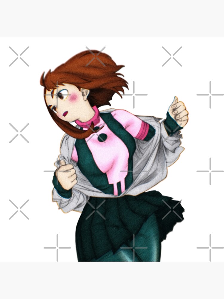 "Edited and Coloured Ochako Uraraka Manga Panel" Art Print for Sale by ...