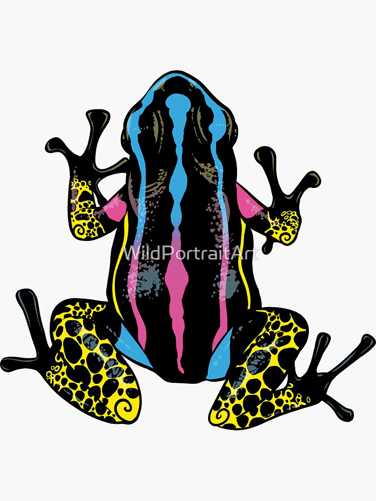 "Pansexual Pride Dart Frog - Subtle GSD / LGBTQIA+ pride flag frogs ...