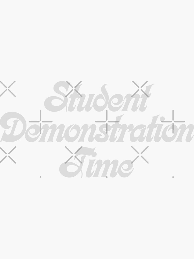 "Student Demonstration Time (Beach Boys)" Sticker for Sale by leAnomis ...