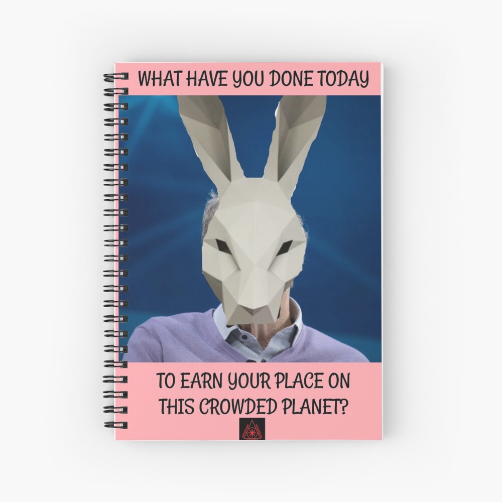"Dr. Rabbit" Spiral Notebook by fithpost | Redbubble