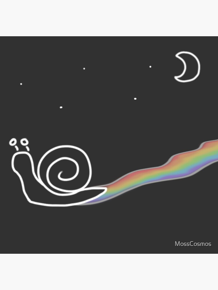 "Snail Trails side B album cover" Sticker by MossCosmos | Redbubble