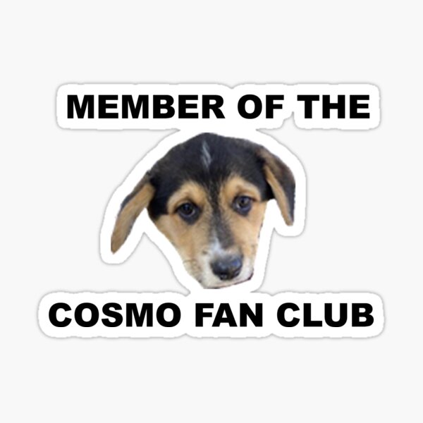 "Cosmo Fan Club" Sticker by mackintoshm | Redbubble