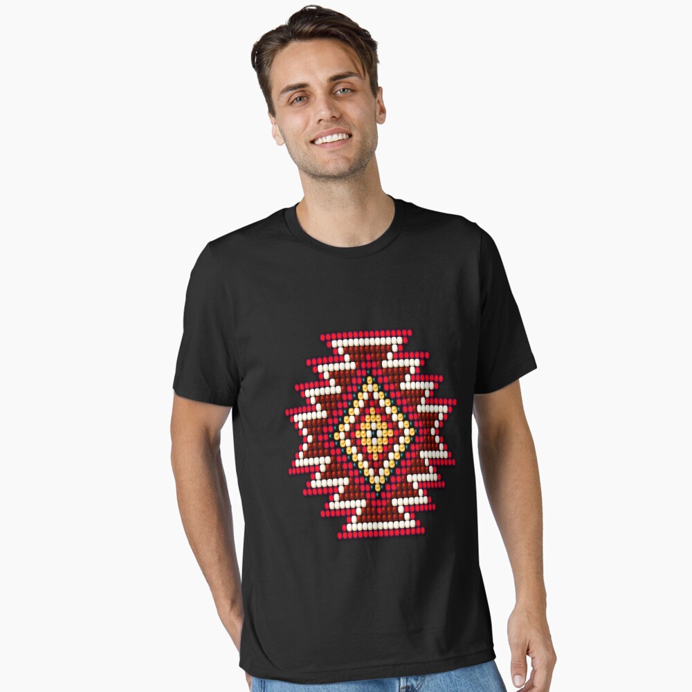 "Red Native American Southwest-Style Sunburst" Sticker for Sale by ...