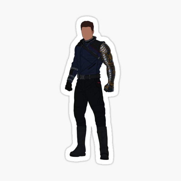 "Bucky Vector" Sticker by Bluezorel | Redbubble
