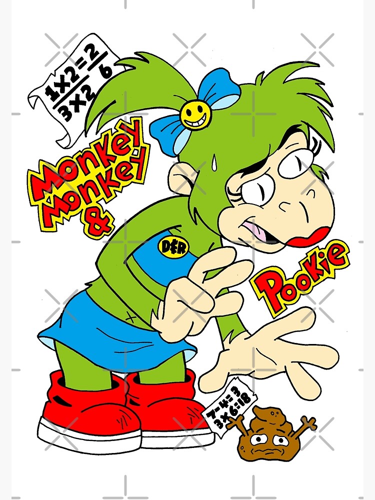 "MONKEY MONKEY & POOKIE MULTIPLICATION T-SHIRT" Poster by wacko41 ...