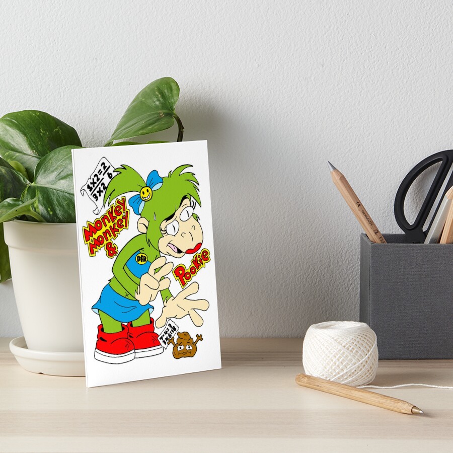 Lámina rígida «CAMISETA MULTIPLICACIÓN MONKEY MONKEY & POOKIE» de ...