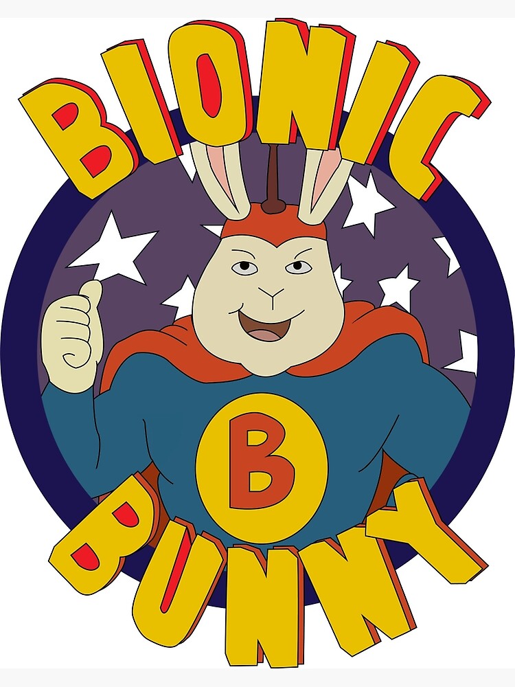 "Bionic Bunny Logo" Poster for Sale by EddieCas382 | Redbubble