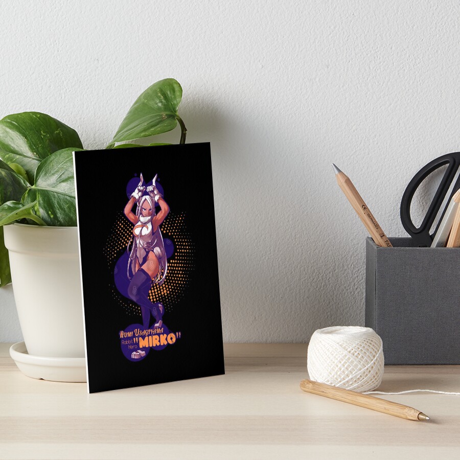 "My Hero Academia - Rabbit Hero Mirko" Art Board Print by Hartzheim2002 ...