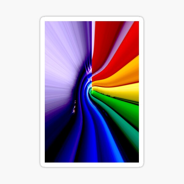 "rainbow twist" Sticker for Sale by lensbaby | Redbubble