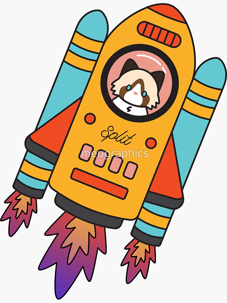 "Split" Sticker for Sale by meugraphics | Redbubble