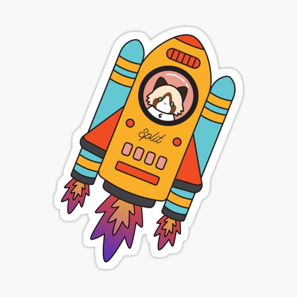 "Split" Sticker for Sale by meugraphics | Redbubble