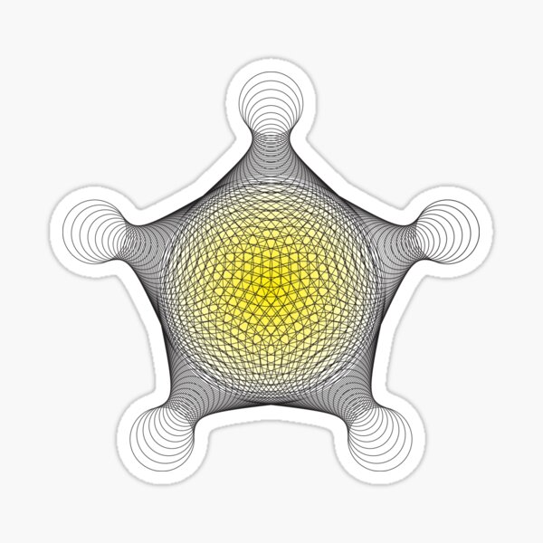 "Light pentagon" Sticker for Sale by juanolete | Redbubble