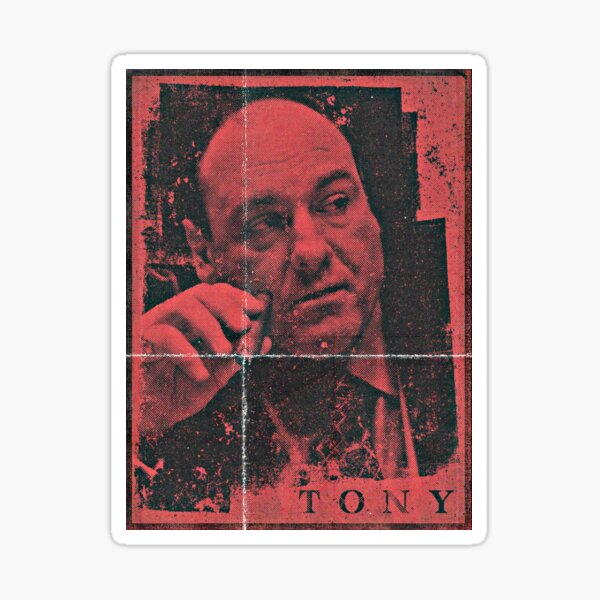"Tony Soprano" Sticker for Sale by ragaco | Redbubble