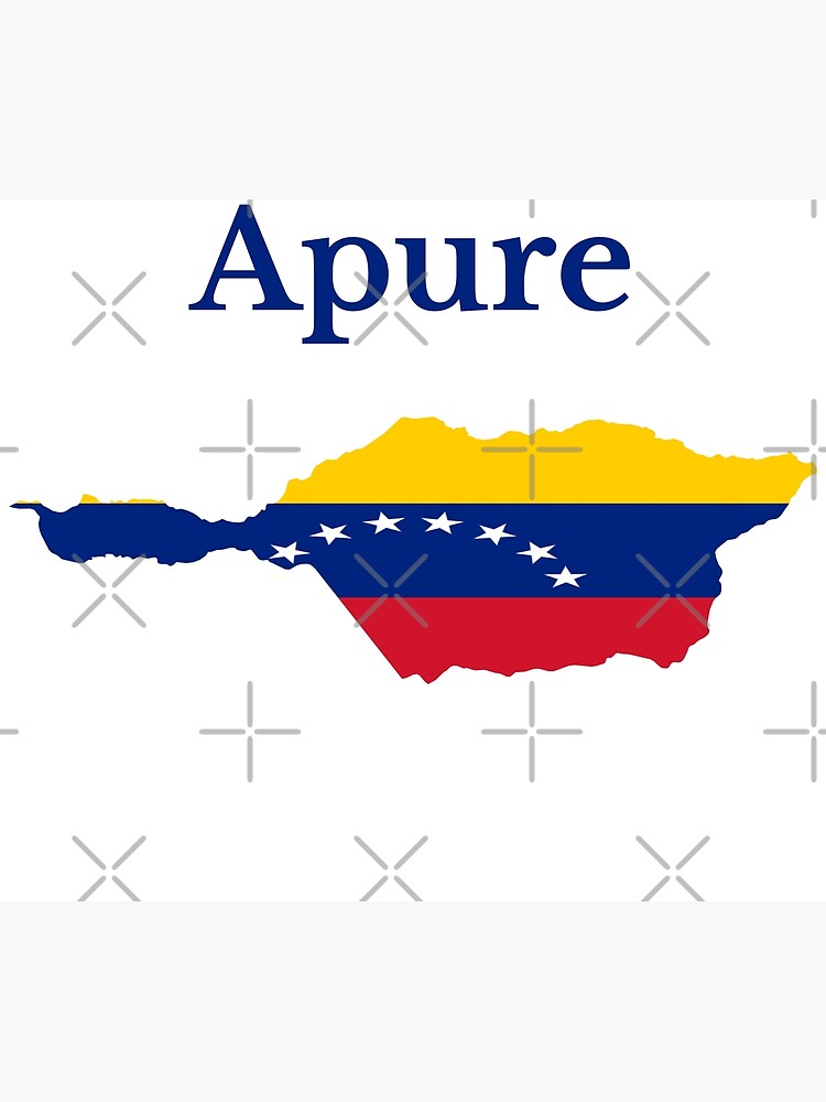 Lámina fotográfica «Diseño de mapas del estado de Apure, Venezuela» de ...