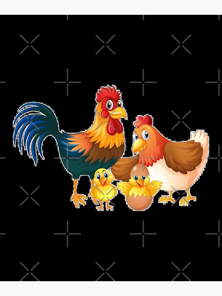 "Chicken family" Poster for Sale by Sidouseller | Redbubble