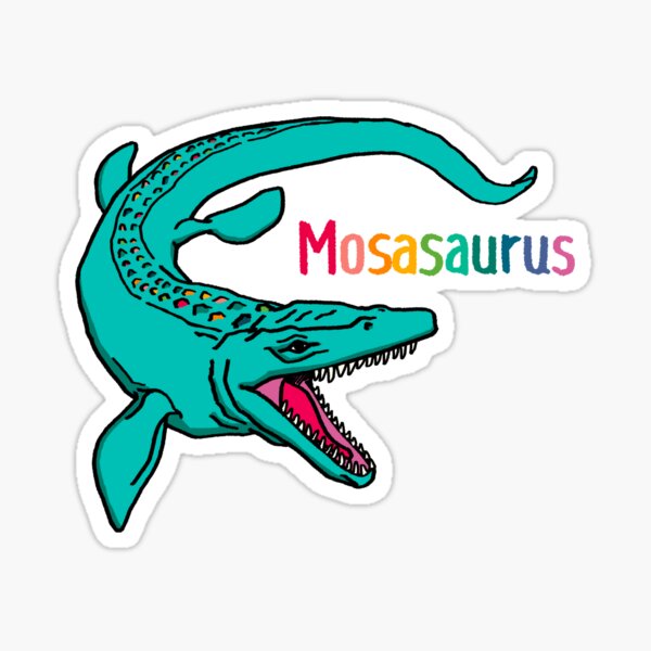 "Dino / Mosasaurus" Sticker by 2929shop | Redbubble