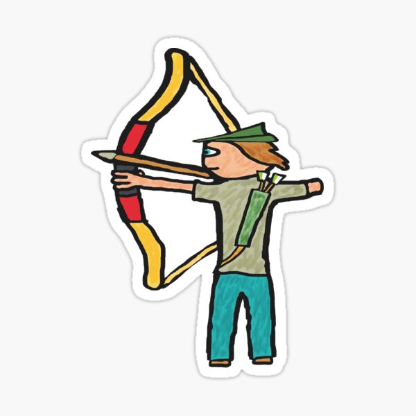 "Archery" Sticker by Mark-Ewbie | Redbubble
