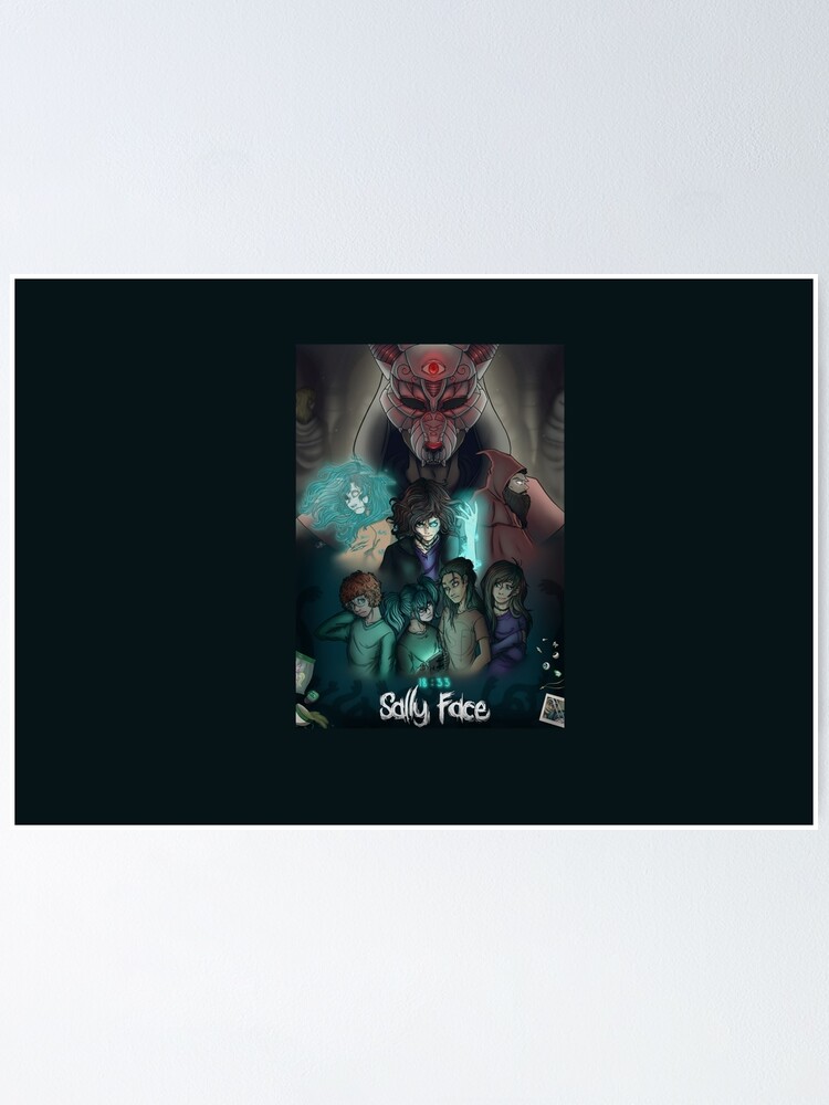 "sally face " Poster for Sale by aforceofart | Redbubble