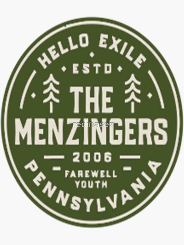 "menzingers" Sticker for Sale by redinasez | Redbubble