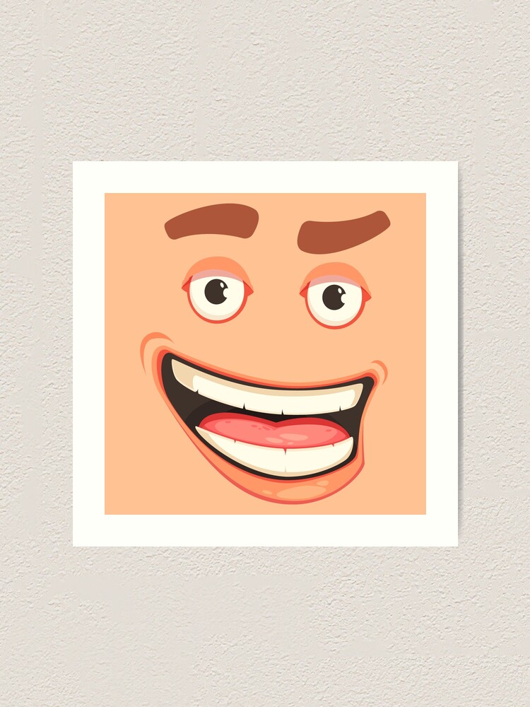 "Roblox Charming Smile Face" Art Print for Sale by hutamaAdi98 | Redbubble