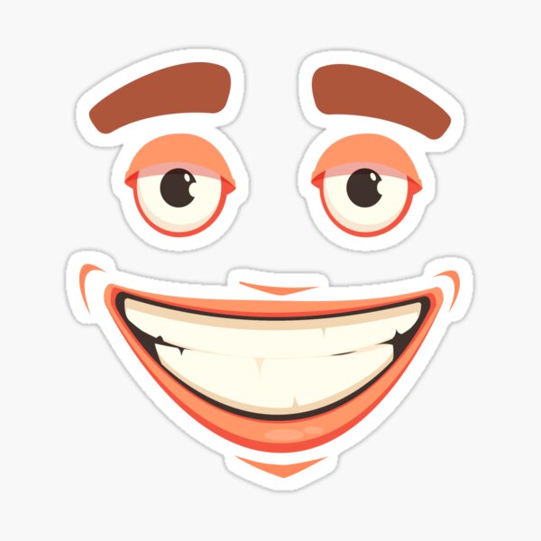"Roblox Smile Face" Sticker for Sale by hutamaAdi98 | Redbubble
