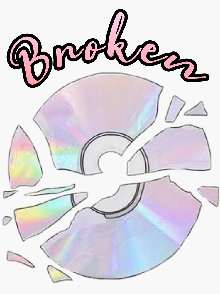 "Broken" Sticker by reetika23 | Redbubble