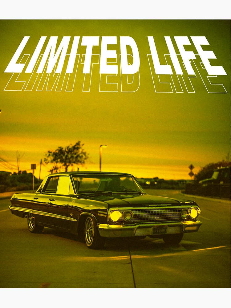 "Limited Life Classic Retro Car Streetwear" Sticker for Sale by ...
