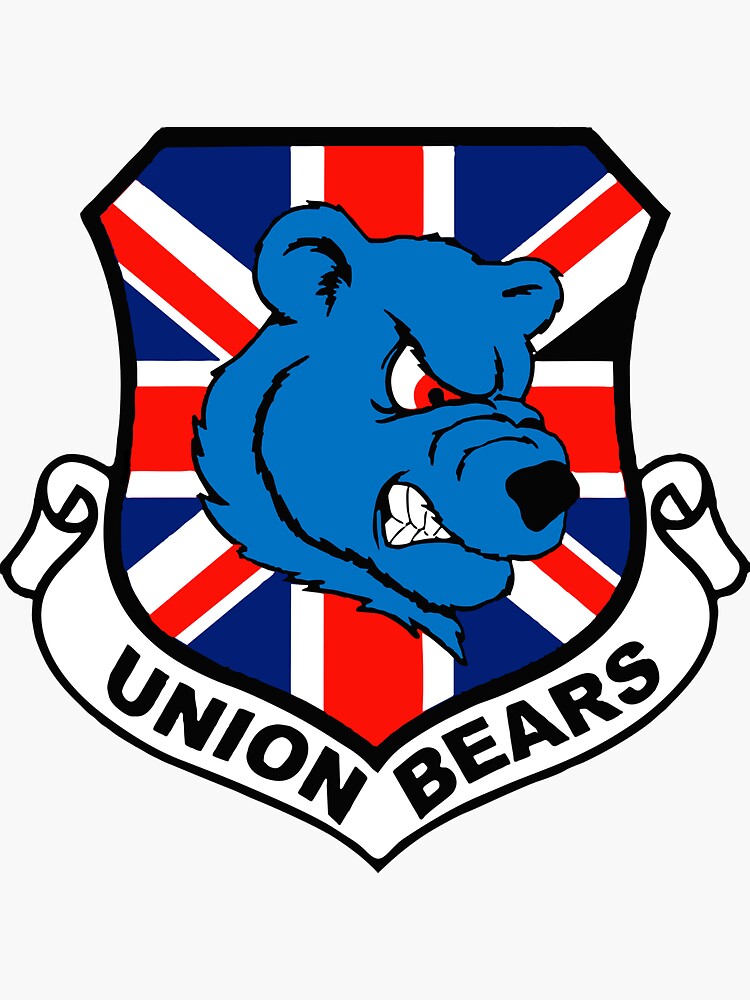 "union bears" Sticker for Sale by gailbreke | Redbubble