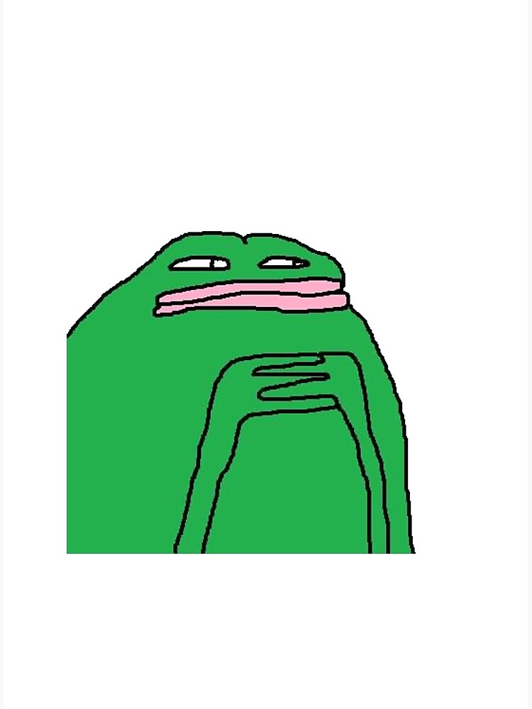 "thinking pepe" Poster for Sale by JozoRazObchod | Redbubble