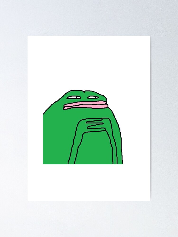 "thinking pepe" Poster for Sale by JozoRazObchod | Redbubble