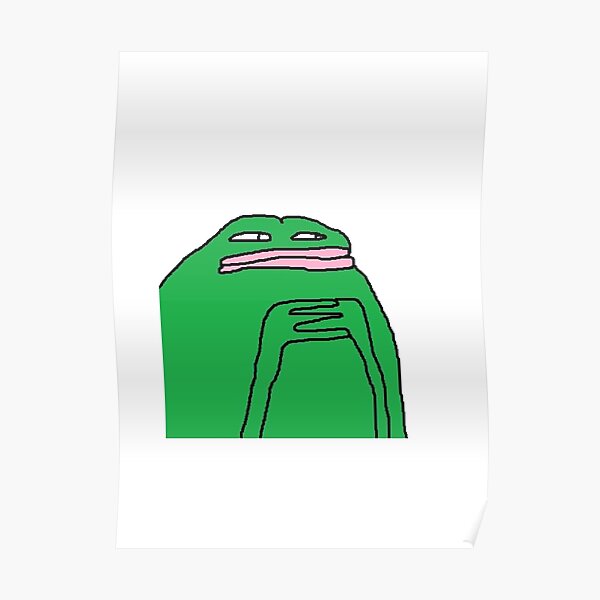 "thinking pepe" Poster for Sale by JozoRazObchod | Redbubble