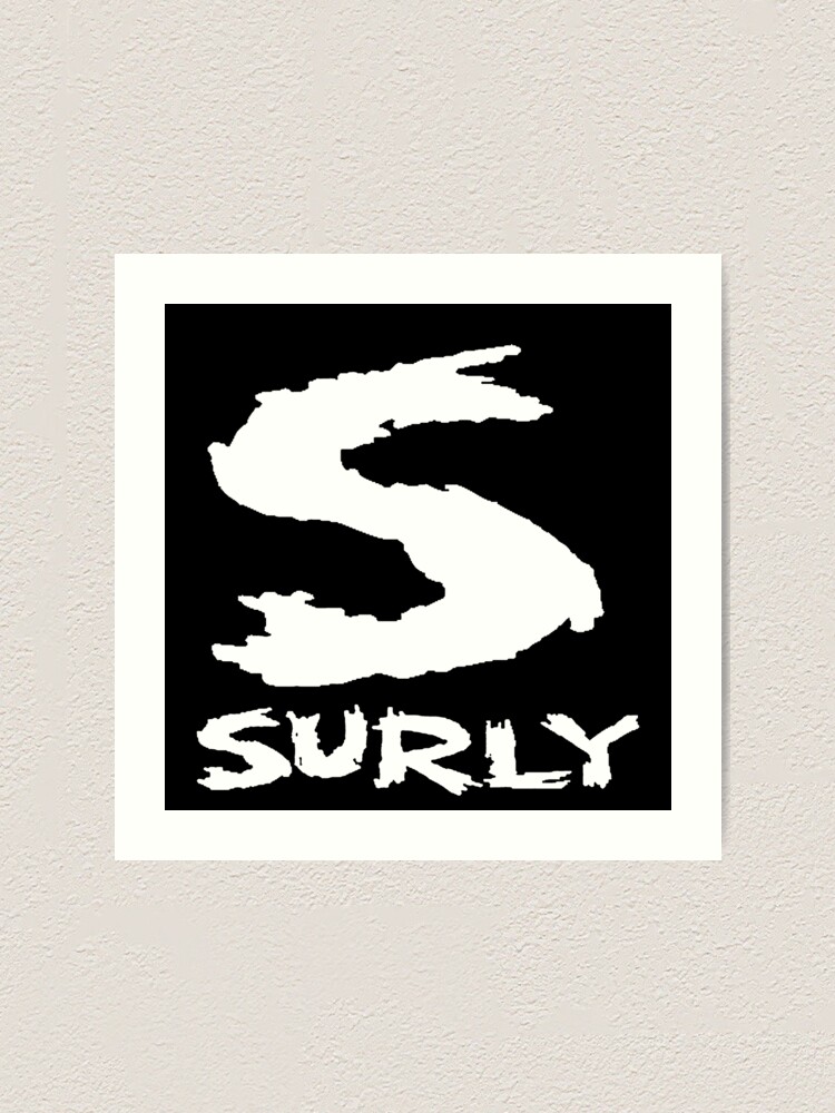 "BICYCLE-SURLY POTRAIT LOGO" Art Print for Sale by BrittanFowler ...