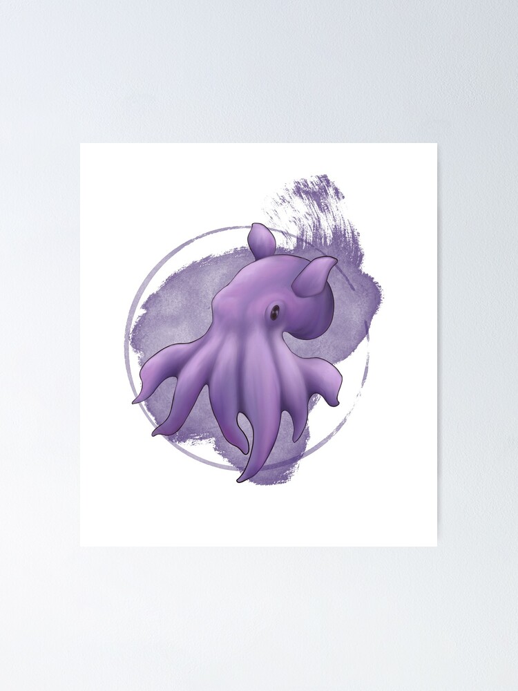 "Purple Dumbo Octopus" Poster for Sale by MoanaMatron | Redbubble