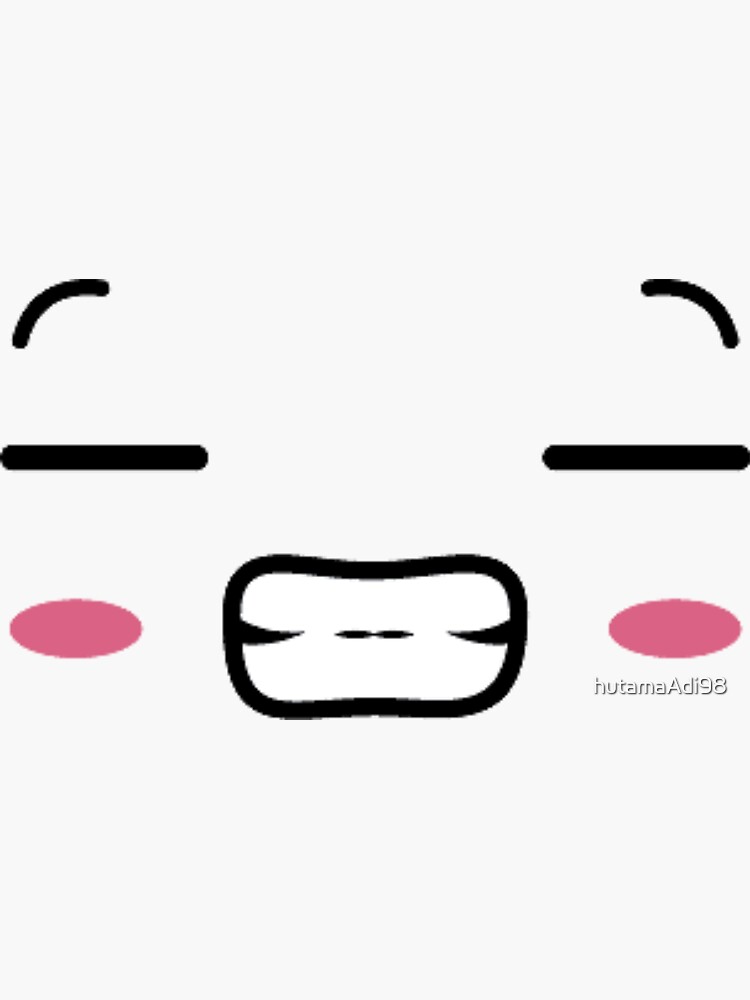 "Roblox Tooth Face" Sticker by hutamaAdi98 | Redbubble
