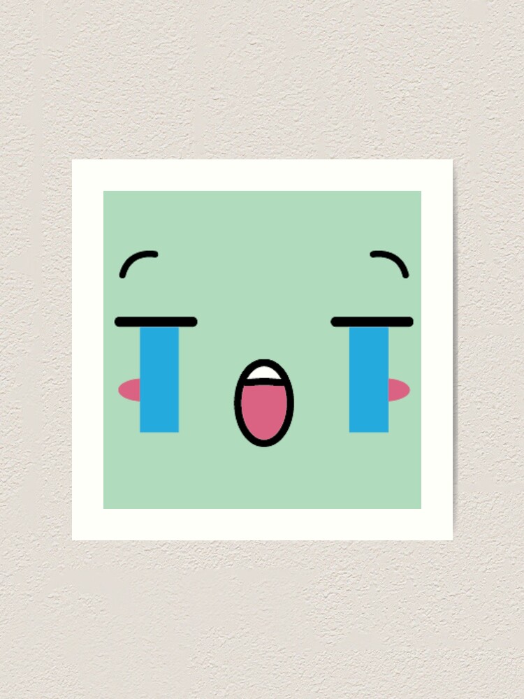 "Roblox Cry Face" Art Print by hutamaAdi98 | Redbubble