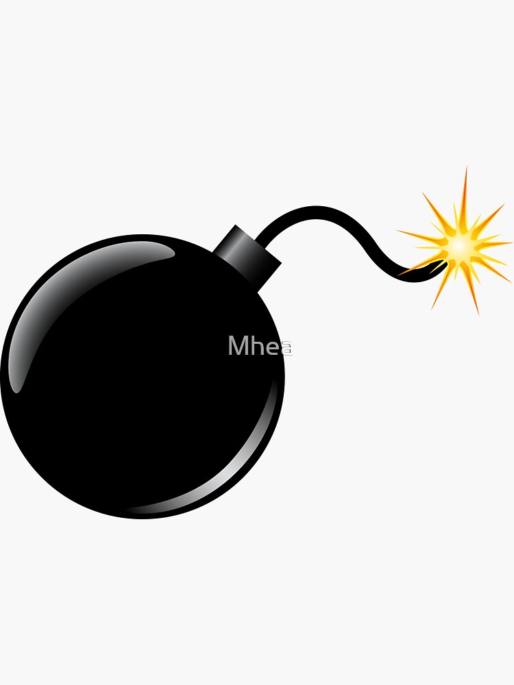 "Bomb sticker" Sticker for Sale by Mhea | Redbubble