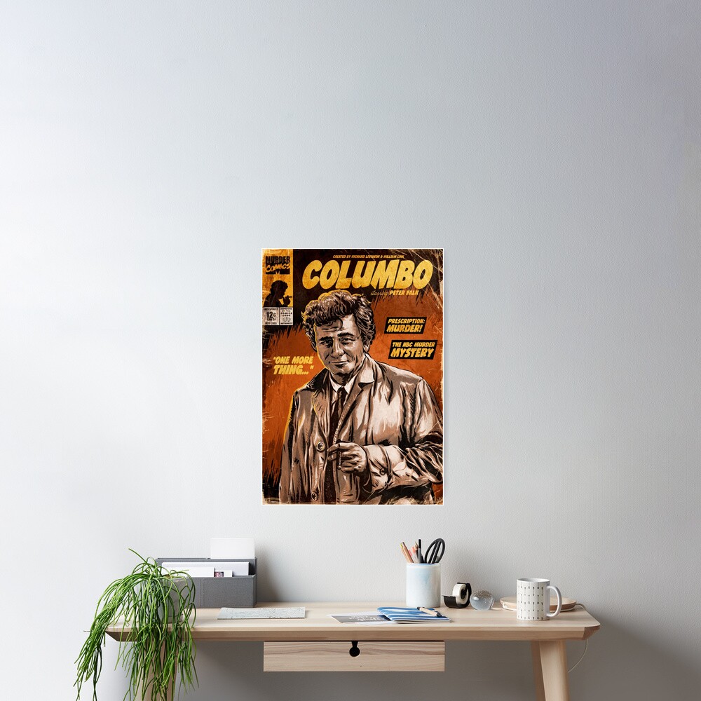 "Columbo TV Show Comic" Poster for Sale by 12frames | Redbubble